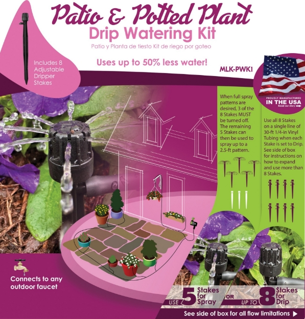 Mister Landscaper Drip Irrigation and Micro Spray. Patio & Potted Plant ...