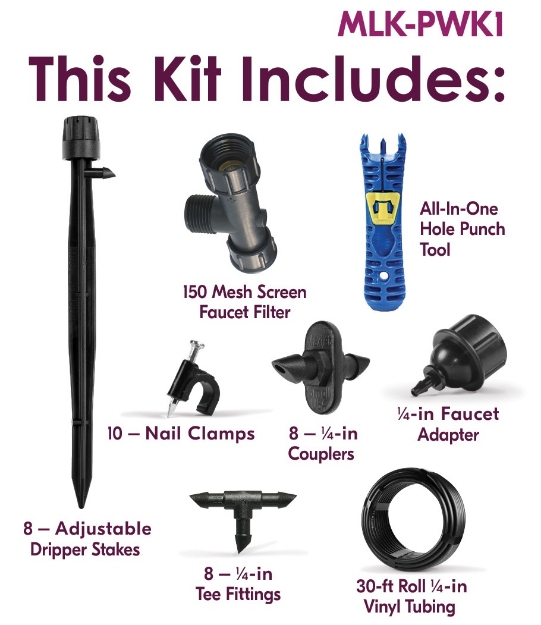 Mister Landscaper Drip Irrigation and Micro Spray. Patio & Potted Plant ...